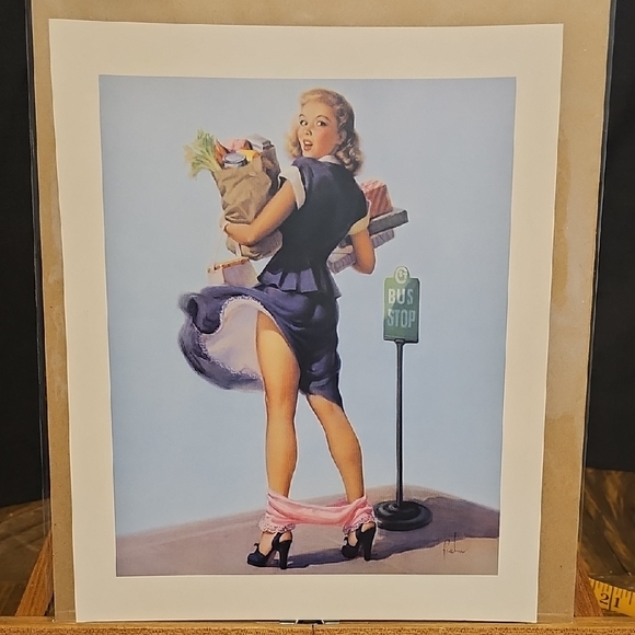 Art | Vintage Style Pinup Art Print Frahm | Poshmark